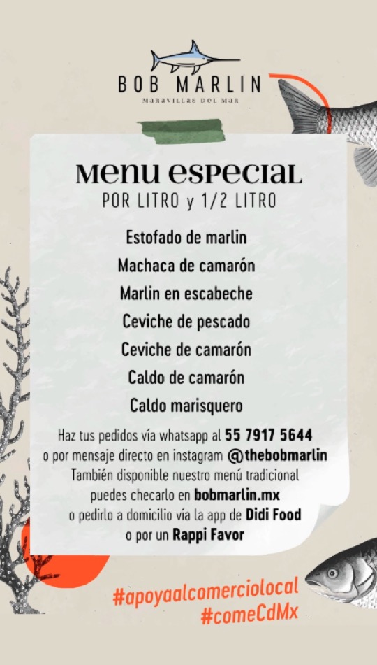 bob marlin menu – Alcaldía Cuauhtémoc