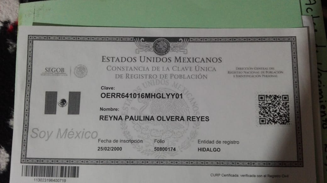 CURP – Alcaldía Cuauhtémoc