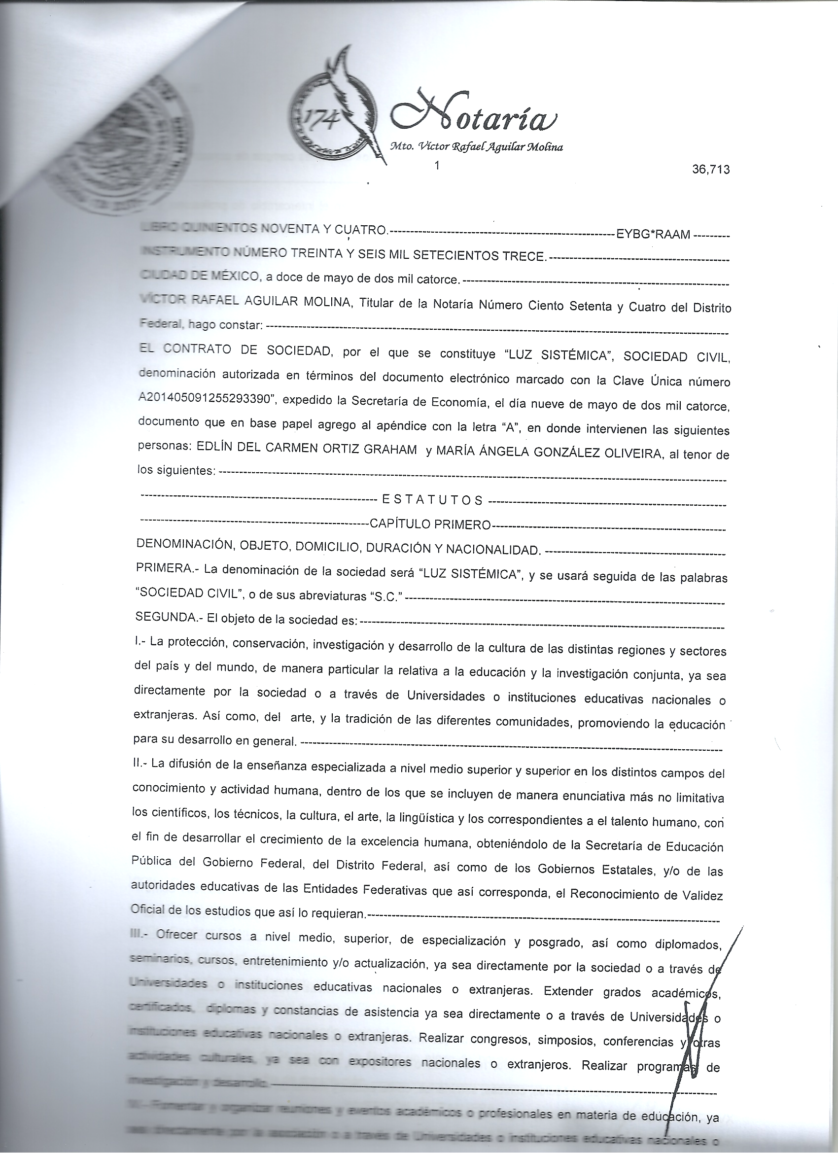 Copia simple del Poder Notarial que acredite al Representante Legal ...