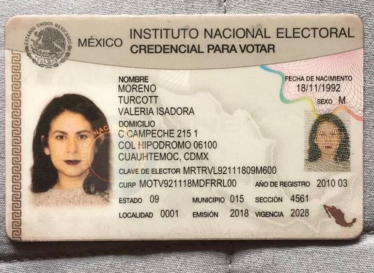 INE (Persona Física: titular / Persona Moral: Representante legal ...